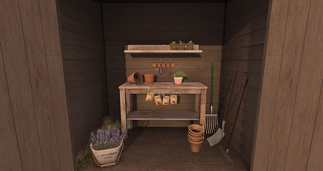 Second Life Marketplace - CJ Tessa Tool Shed Garden Set
