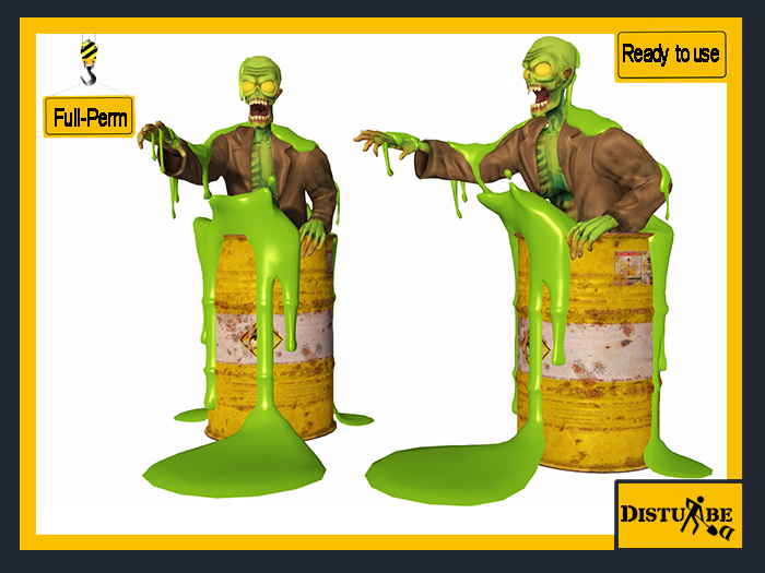 Second Life Marketplace - ::DisturbeD:: Toxic Ted Halloween Zombie ...