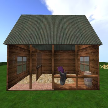 Second Life Marketplace - Rustic Horse Stable