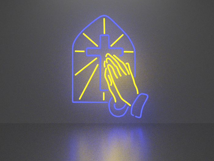 Second Life Marketplace - Pray neon sign Full Permission