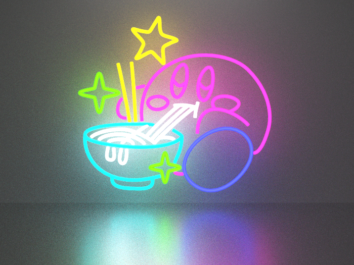 Second Life Marketplace - Kirby 5 neon sign Full Permission