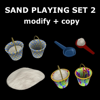 Second Life Marketplace - Sand playing set 2 (mod/copy)