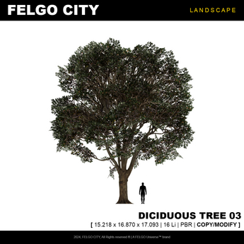 Second Life Marketplace - FELGO City // Deciduous tree 03