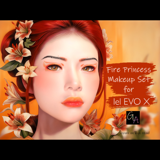 Second Life Marketplace - Glitter Art - Fire Princess