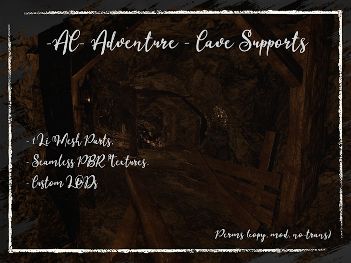 Second Life Marketplace - -AC- Adventure - Cave Supports