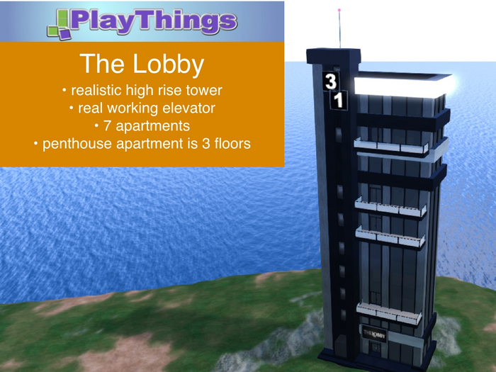 Second Life Marketplace - High Rise Tower - The Lobby