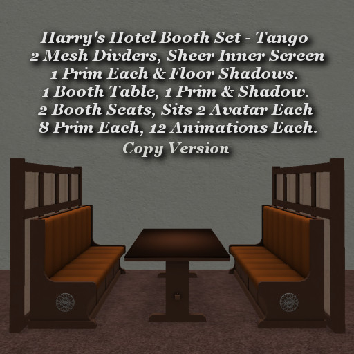 Second Life Marketplace - Harry's Booth Set Tango