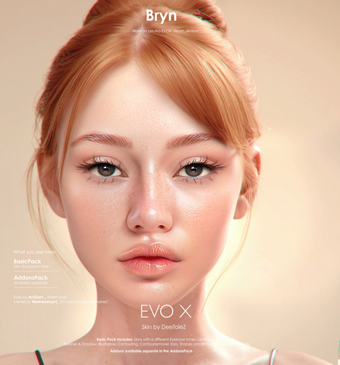 Second Life Marketplace - DeeTaleZ *SKINS - FATPACK* lel EVOX - Bryn ...