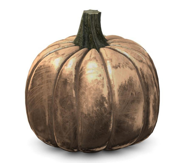 Second Life Marketplace - 08 Fancy Decor: Enchanted Pumpkin - gold A