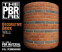 Second Life Marketplace - The PBR Lab - Decorative Brick Wall 11 - PBR ...