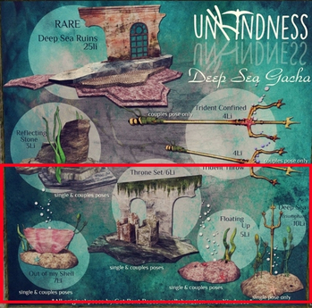 Second Life Marketplace - uK - Deep Seas Throne Set & MORE!