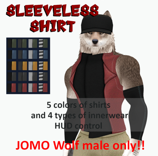 Second Life Marketplace - UZOMUZO SleeveLessShirt