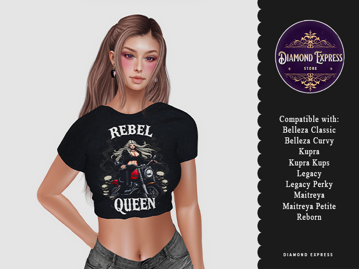 Second Life Marketplace - {DE} Rebel Queen- Top
