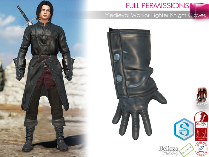 Second Life Marketplace - Full Perm Medieval Warrior Fighter Knight ...