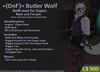 Second Life Marketplace - ={DnF}= Butler Wolf BoM Espen MOD ( Male and ...