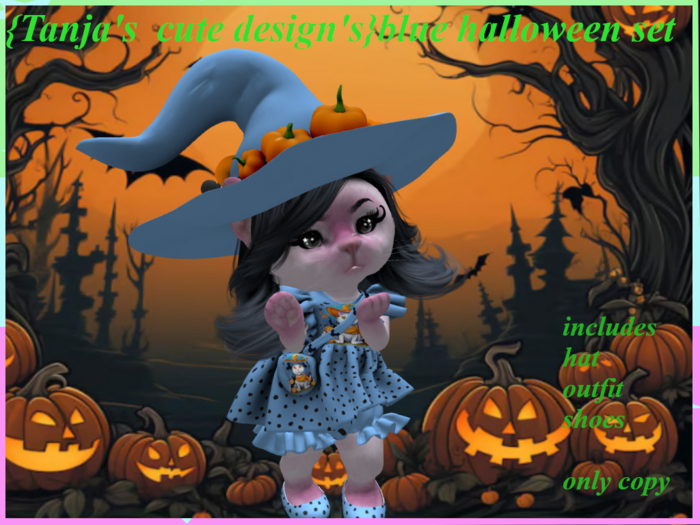 Second Life Marketplace - {Tanja's cute design's}blue halloween set