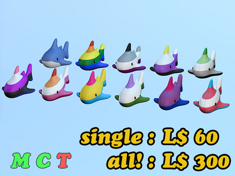 Second Life Marketplace - [AWOO] Shark Plushie (Trans)