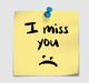 Second Life Marketplace - 1157 - I miss you - Sticky Note - Greeting Card