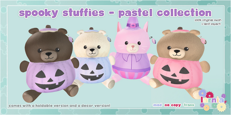 Second Life Marketplace - ~*larnia*~ spooky stuffies bear - purple