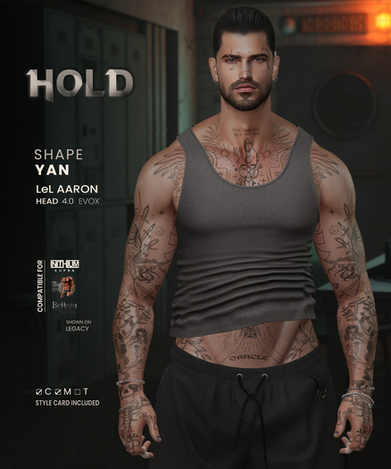 Second Life Marketplace - HOLD SHAPES - Yan - Shape LeLUTKA Aaron 4.0 ...
