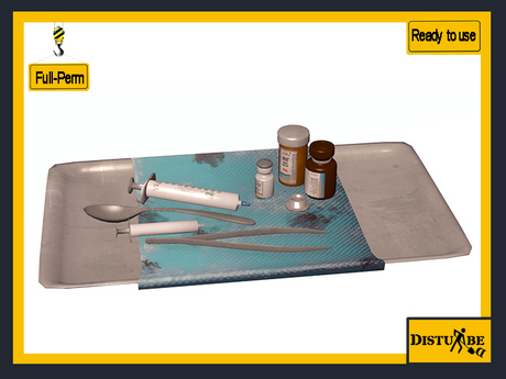 Second Life Marketplace - ::DisturbeD:: Horror Asylum - Medication Tray ...