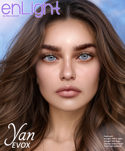 Second Life Marketplace - enLight YAN 5-satin BOM *Head skins* (EvoX)
