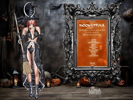 Second Life Marketplace - ️, Moonstruck. Witch ,Halloween Costume, All ...