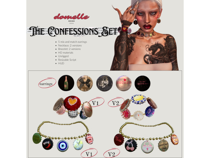 Second Life Marketplace - Domelle: The Confessions Set FP