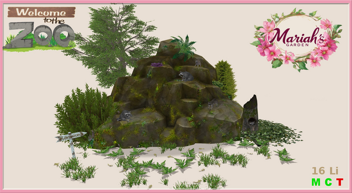 Second Life Marketplace - !MG! - Zoo - Raccoon Rock