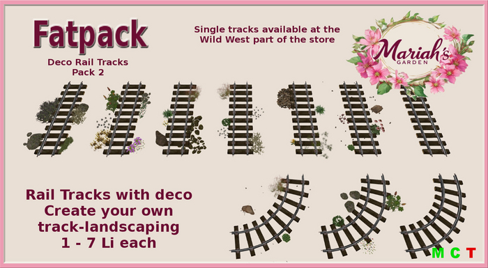 Second Life Marketplace - !MG! - Rail Tracks fat pack 2