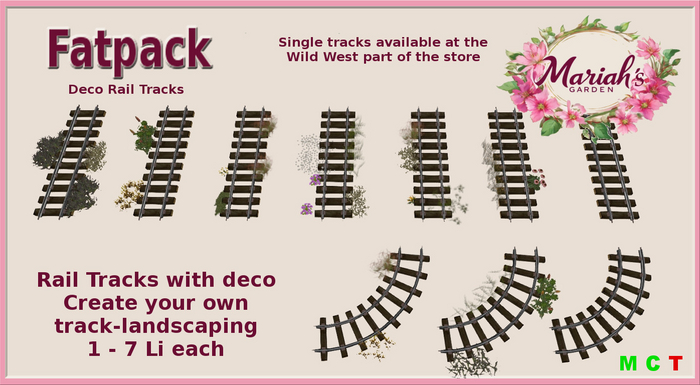 Second Life Marketplace - !MG! - Rail Tracks fat pack 1