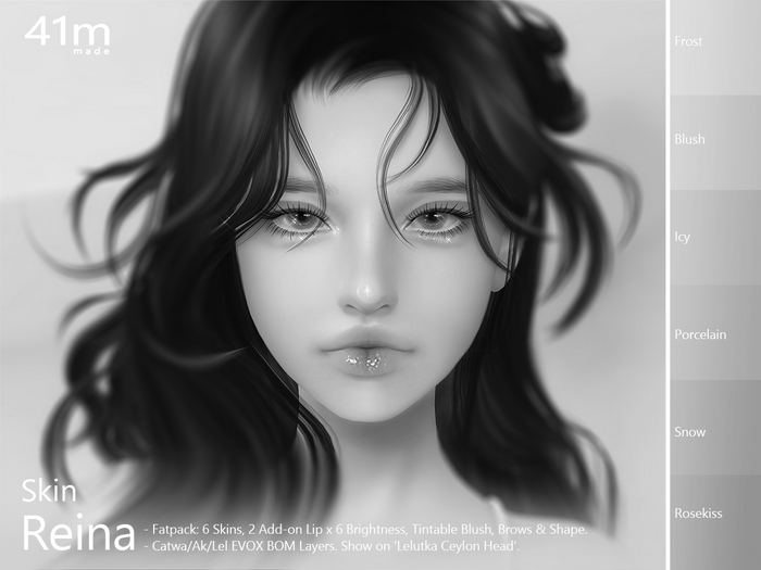 Second Life Marketplace - (DEMO) 41m / Skin Reina / EvoX