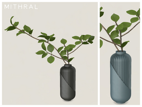 Second Life Marketplace - Mithral * Tree Branch Cut Out Vase (Pack C)