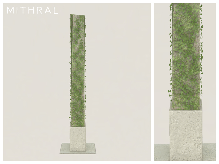 Second Life Marketplace - Mithral * Tall Mossy Pillar Fat Pack