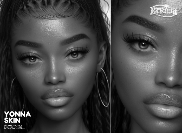 Second Life Marketplace - LOUSEKI x LeL EvoX - Yonna Skin (DEMO)