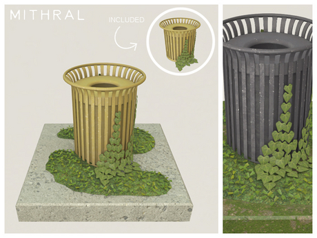Second Life Marketplace - Mithral * Neglected Trash Can Fat Pack