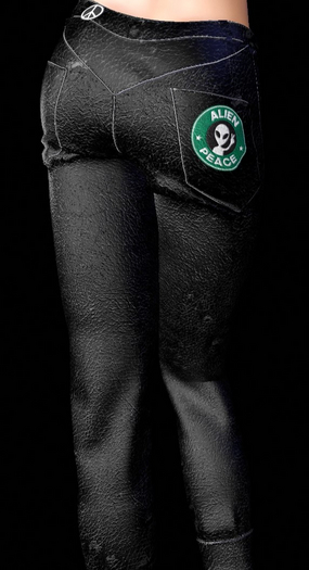 Second Life Marketplace - [OwlMuffins]-Leather Pants Hippy Alien