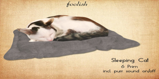 Second Life Marketplace - foolish - Sleeping Cat Box