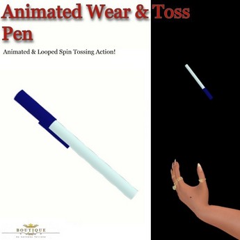 Second Life Marketplace - Animated Wear & Toss PEN - BOXED (add)