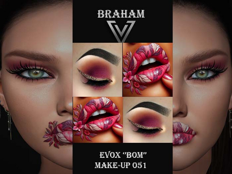 Second Life Marketplace - '' Braham Fasihon '' Make Up EvoX ''Bom'' 051