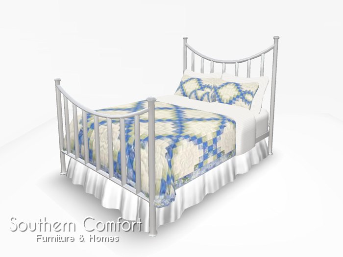 Second Life Marketplace - Bed ONLY - Antique White Wrought Iron - PG ...