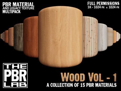 Second Life Marketplace - The PBR Lab - Wood Vol 1 Multipack - PBR ...
