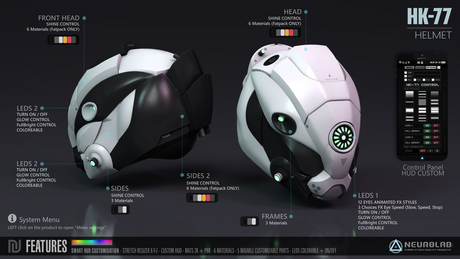 Second Life Marketplace - HELMET HK-77 (FATPACK + PBR) [NeurolaB Inc.]