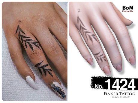 Second Life Marketplace - (Finger Tattoo) No.1424