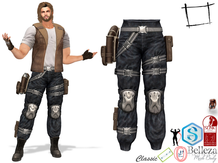Second Life Marketplace - Full Tactical Combat Pants With Pockets ...