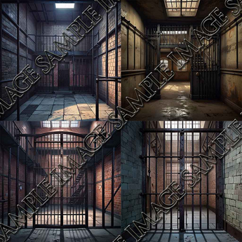 Second Life Marketplace - Parkins Textures - Jail Backdrops Set - 20x ...
