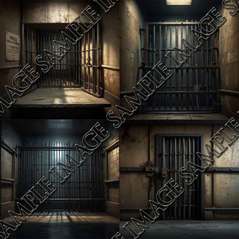 Second Life Marketplace - Parkins Textures - Jail Backdrops Set - 20x ...