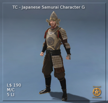 Second Life Marketplace - TC - Japanese Samurai Character G