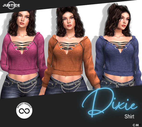 Second Life Marketplace - [JUSTICE] DIXIE SHIRT - LEGACY PERKY
