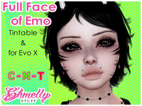 Second Life Marketplace - Shmelly Full Face of Emo for Evo X